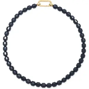 DEAN DAVIDSON Vela Beaded Necklace - Black Obsidian/gold