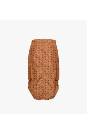 Mcm Monogram Print Skirt In Econyl