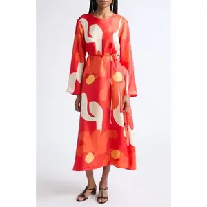 Marimekko Kesken Kukkahattu Midi Dress