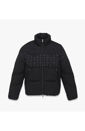 Mcm Monogram Print Puffer Jacket In Econyl