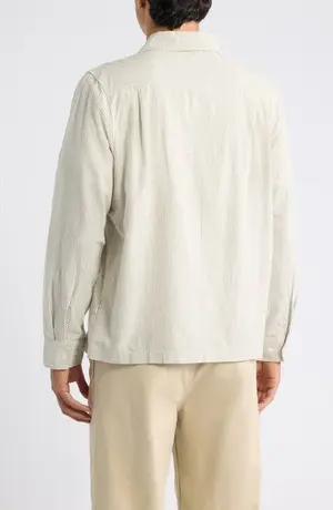 RHYTHM Bank Stripe Long Sleeve Button Shirt