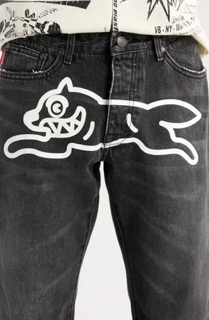 ICECREAM Lavender Cotton Distressed Jeans