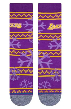 Stance Los Angeles Lakers Crew Socks - Purple