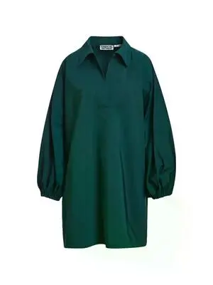 Essentiel Antwerp Oversized V-neck Dress - Green