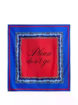Essentiel Antwerp Klassik Chain-print Scarf - Blue