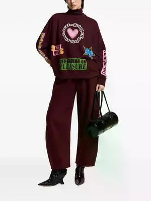 Essentiel Antwerp Graphic-print Sequin-embellished Sweatshirt