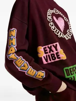 Essentiel Antwerp Graphic-print Sequin-embellished Sweatshirt