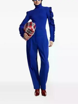 Essentiel Antwerp Ruffle-trimmed Ribbed Sweater