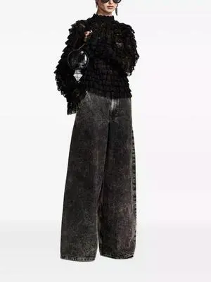Essentiel Antwerp Acid-wash Wide-leg Jeans