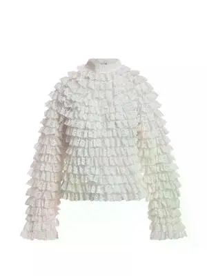 Essentiel Antwerp Kashvi Ruffled Lace Blouse - White