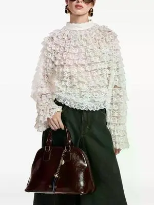 Essentiel Antwerp Kashvi Ruffled Lace Blouse