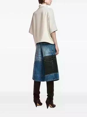 Essentiel Antwerp Tie-neck Raglan-sleeve Blouse