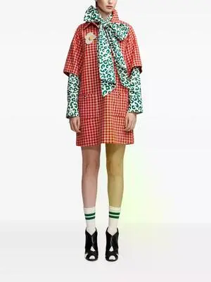 Essentiel Antwerp Kooky Checked A-line Mini Dress