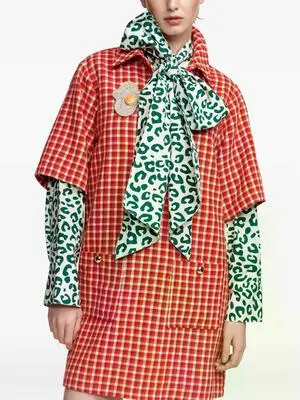 Essentiel Antwerp Kooky Checked A-line Mini Dress