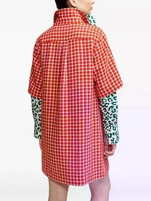 Essentiel Antwerp Kooky Checked A-line Mini Dress
