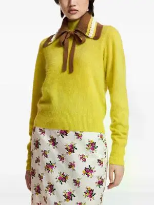 Essentiel Antwerp Karacas Ribbed-trim Sweater