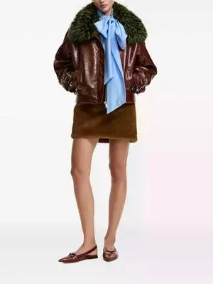 Essentiel Antwerp Kabuki Croc-effect Jacket