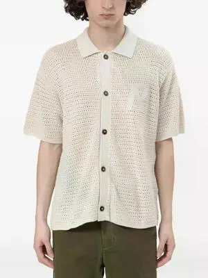 REPRESENT Pico Open-knit Shirt - Neutrals