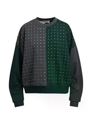 Essentiel Antwerp Koldi Rhinestone-embellished Sweatshirt - Green