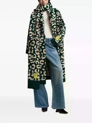 Essentiel Antwerp Keo Leopard-jacquard Cardigan