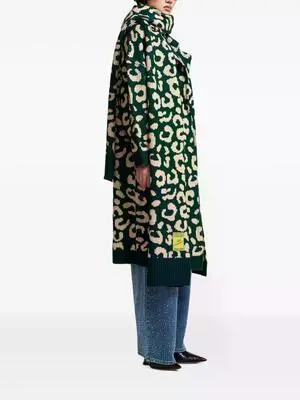 Essentiel Antwerp Keo Leopard-jacquard Cardigan