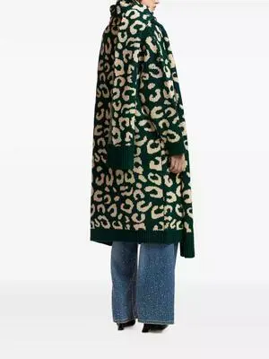 Essentiel Antwerp Keo Leopard-jacquard Cardigan
