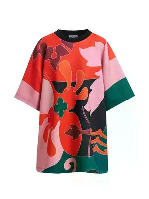 Essentiel Antwerp Klassic Abstract Mini Dress - Red