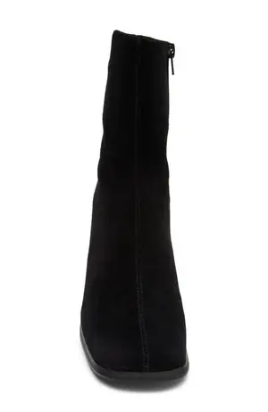 Jeffrey Campbell Theressa Block Heel Bootie - Black Suede