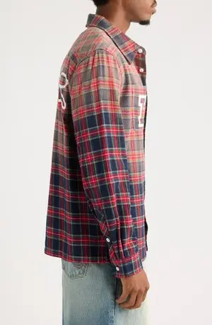 ICECREAM Grapefruit Cotton Graphic Button-up Shirt