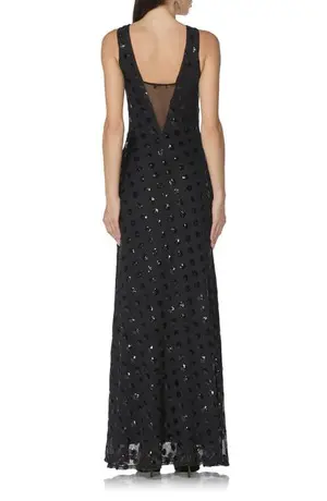 AFRM Berto Sequin Sleeveless Maxi Dress