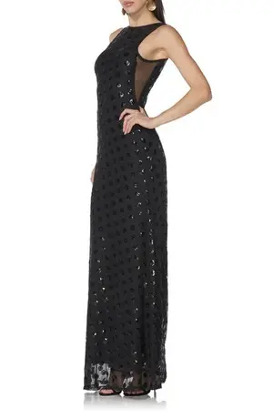 AFRM Berto Sequin Sleeveless Maxi Dress