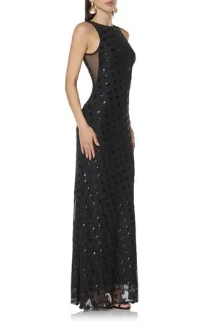AFRM Berto Sequin Sleeveless Maxi Dress