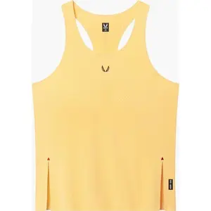 ASRV Aerotex Perforated Racerback Run Tank Amber