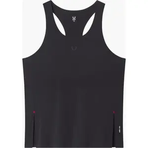 ASRV Aerotex Perforated Racerback Run Tank Black