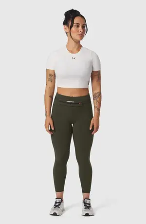 ASRV Lycra 3 In 1 Legging - Olive