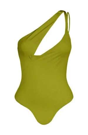 CHERINA  BEACHWEAR Cherina Beachwear Sindy One-shoulder Cut-out Swimsuit
