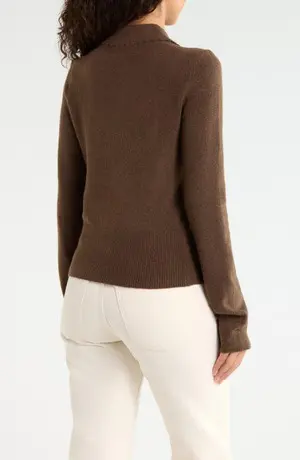 Lucky Brand Peter Pan Collar Button Front Cardigan