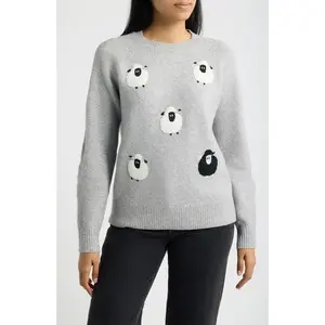 Bobeau Crewneck Sweater - H.grey