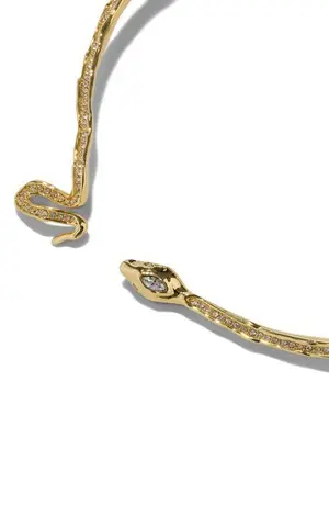 Alexis Bittar Serpent Crystal Skinny Collar Necklace