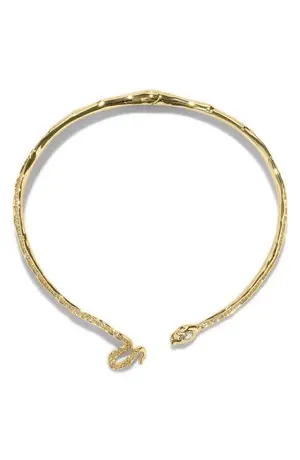 Alexis Bittar Serpent Crystal Skinny Collar Necklace