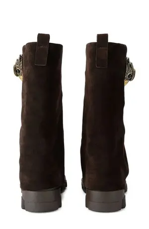 Kurt Geiger Stomp Leather Foldover Boot