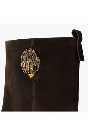 Kurt Geiger Stomp Leather Foldover Boot