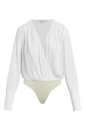 FAVORITE DAUGHTER The Date Stripe Jacquard Bodysuit