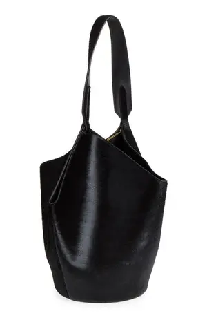 Khaite Small Lotus Genuine Calf Hair Top Handle Bag