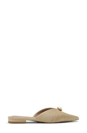 CECILIA NEW YORK Beatrice Pointed Toe Mule - Bronze Satin