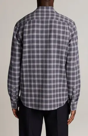 Vince Simmons Plaid Long Sleeve Button Up Shirt