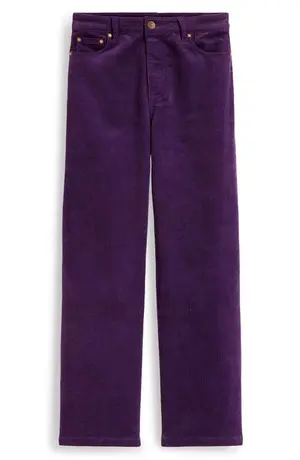 Boden High Waist Straight Leg Corduroy Jeans