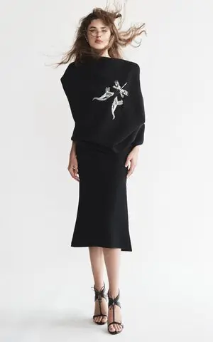 Maticevski Convey Drape Midi Dress