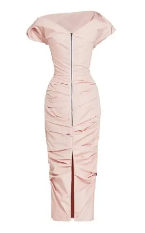 Maticevski Primrose Silk-blend Midi Dress