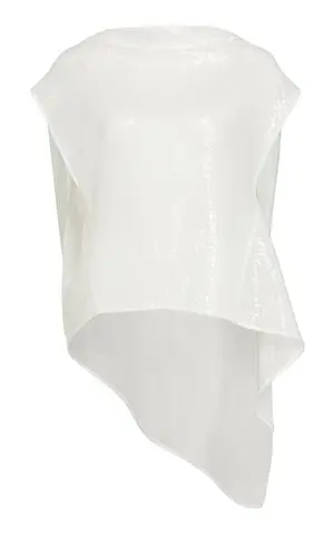 Maticevski Temple Sequined Blouse - White